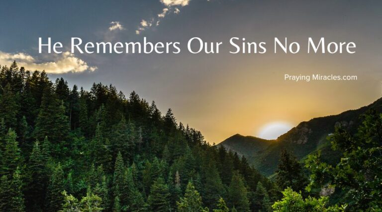 He Remembers Our Sins No More
